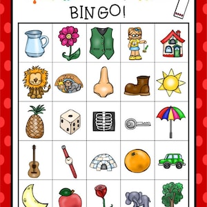 Alphabet Phonics Bingo Game and Worksheets. Color & Black and White ...
