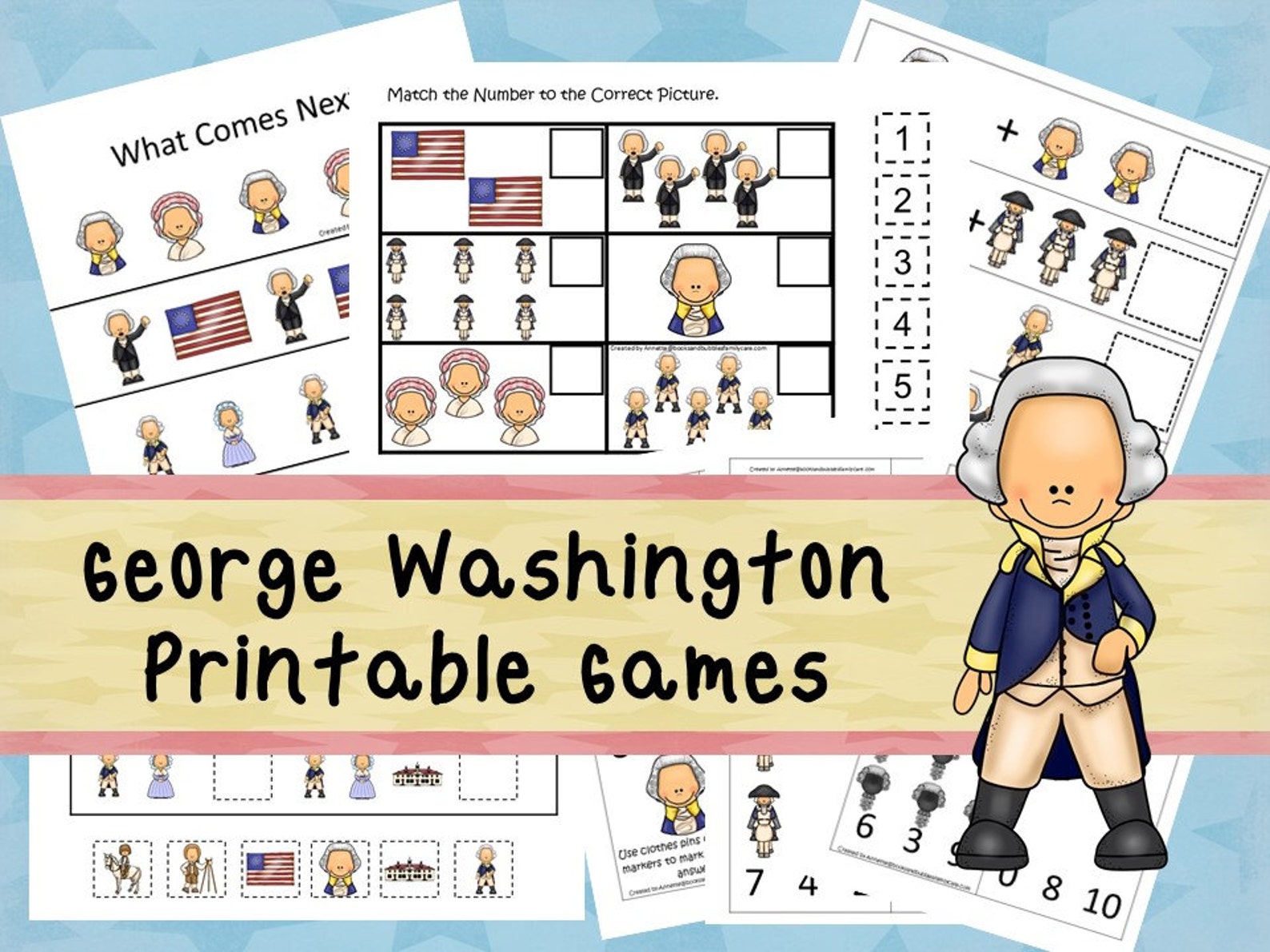 30 George Washington Games Download. Games and Activities in - Etsy 日本
