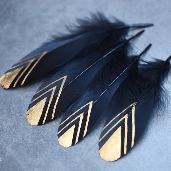 Painted Feathers - Etsy