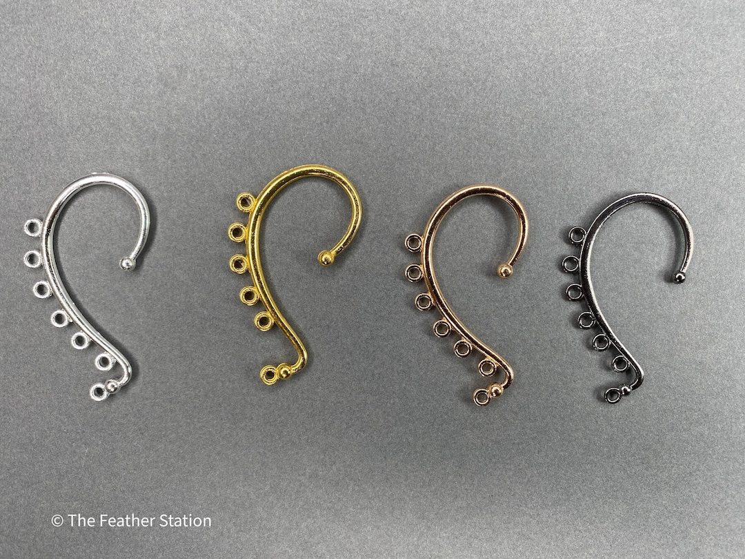 CLEARANCE! Metal Ear Cuffs, Colour Options Silver Gold Bronze Black Ear ...