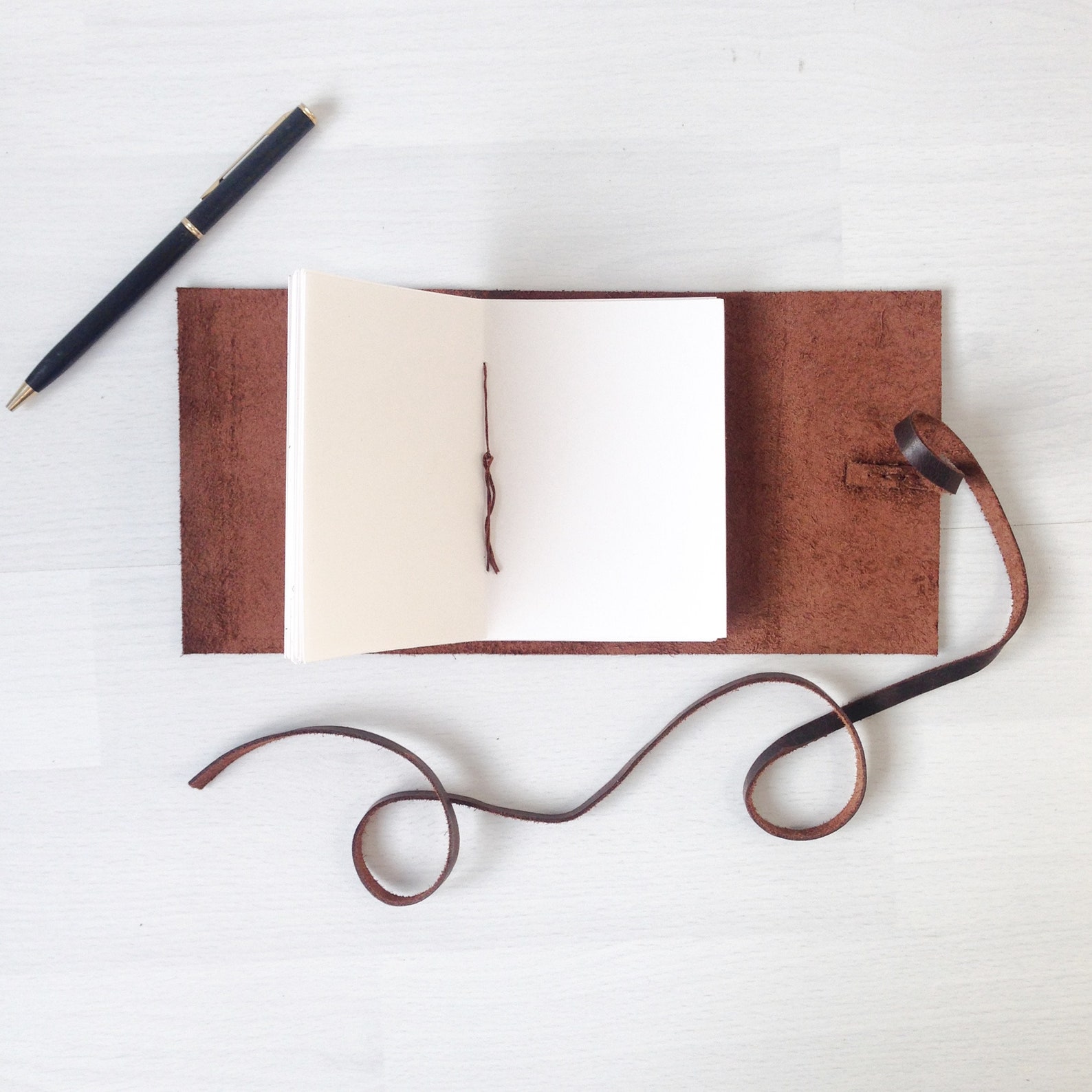 Pocket Notebook Small Leather Journal Leather Sketchbook | Etsy