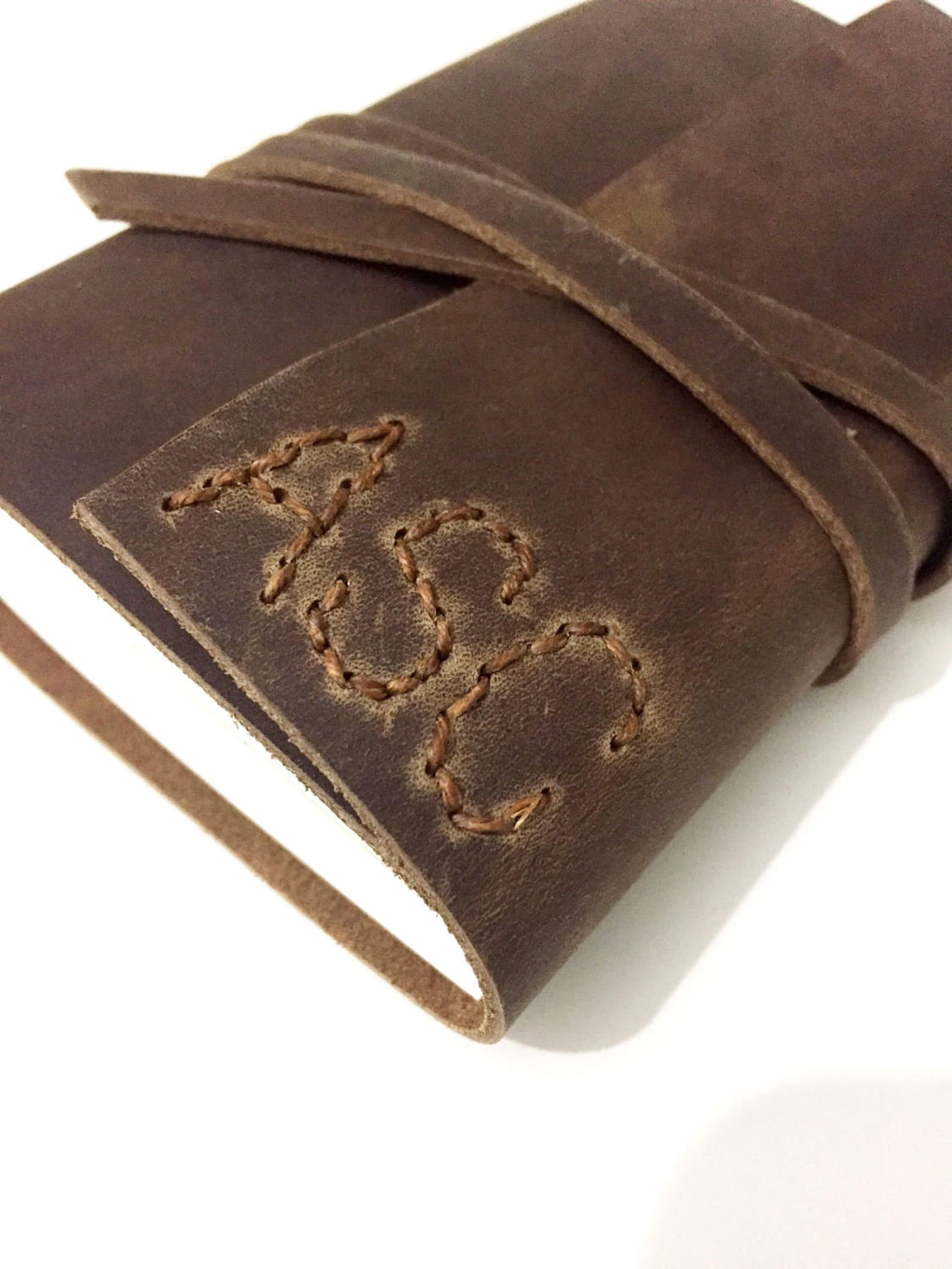 Pocket Notebook Small Leather Journal Leather Sketchbook | Etsy