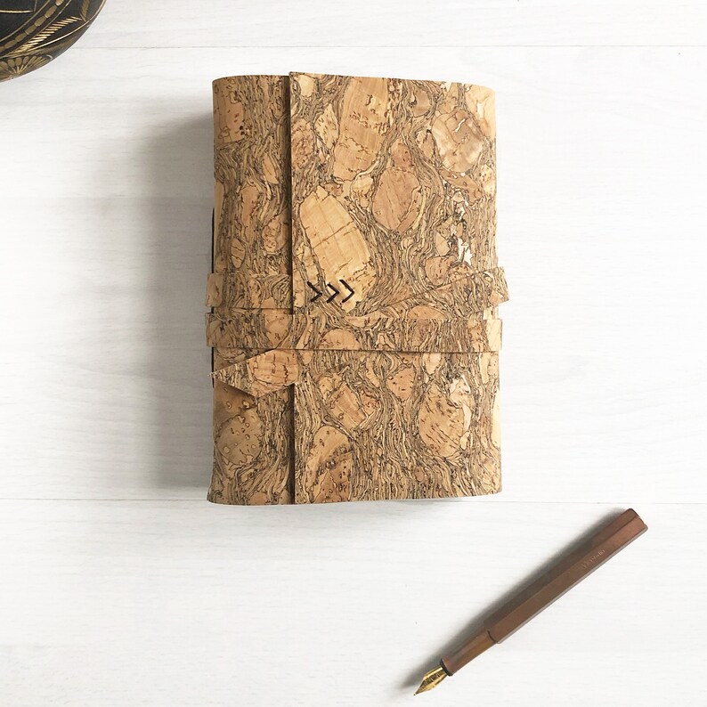 Faux Leather Journal Cork Journal Vegan Journal Eco - Etsy UK