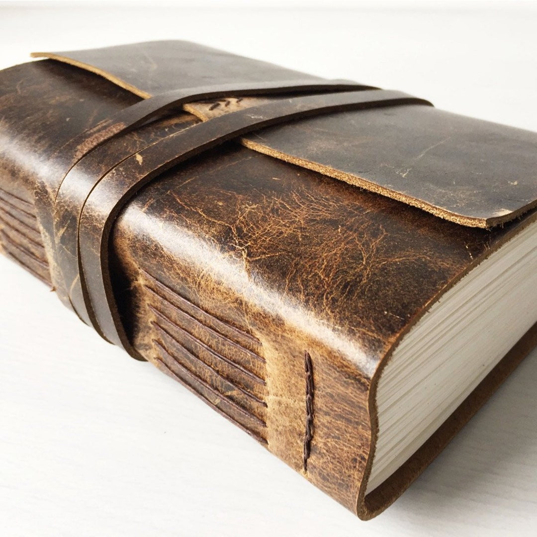 Large Leather Journal, Leather Sketchbook, Leather Bound Journal ...