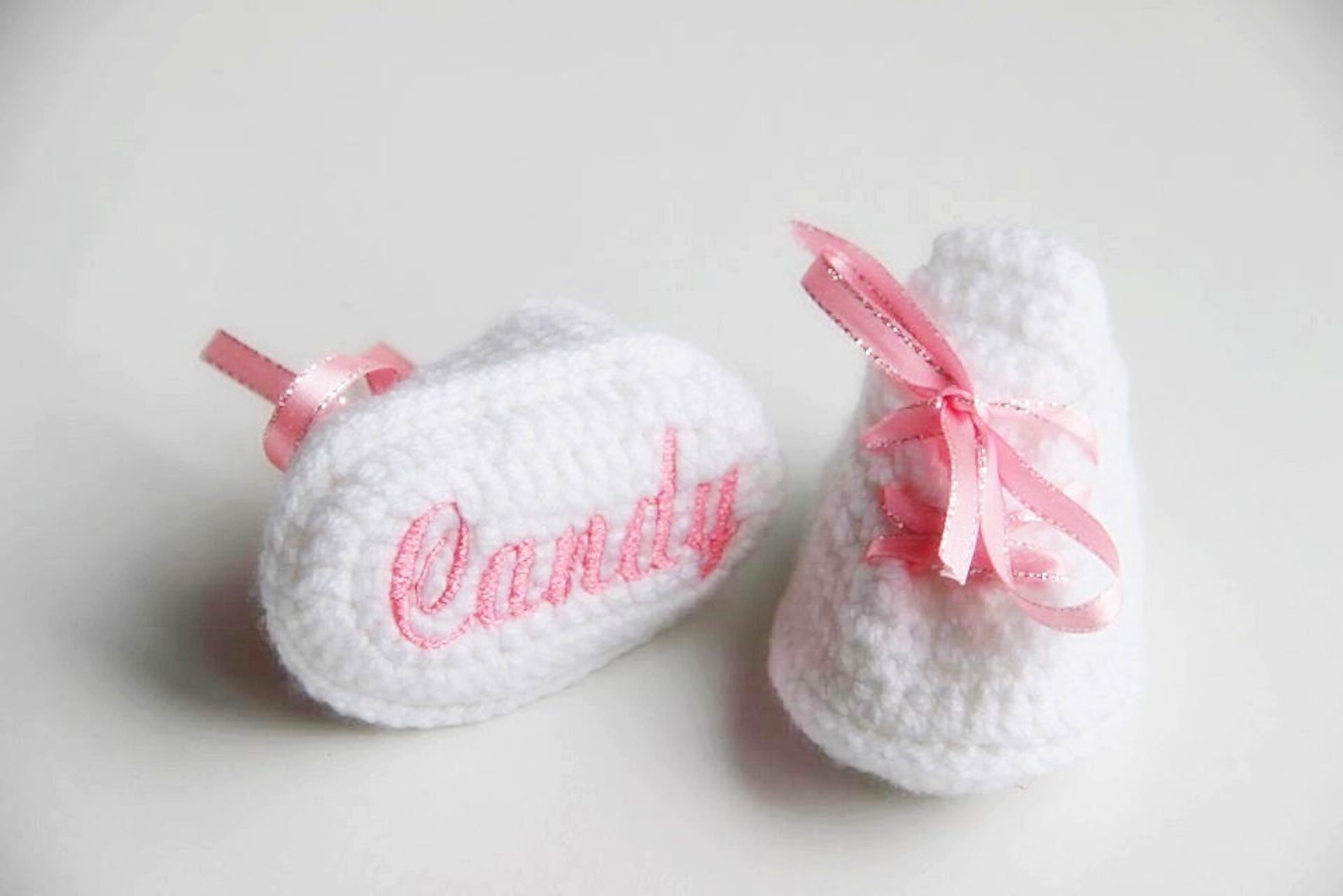 Personalized Custom Name Baby Shoes Crochet Newborn Girl | Etsy