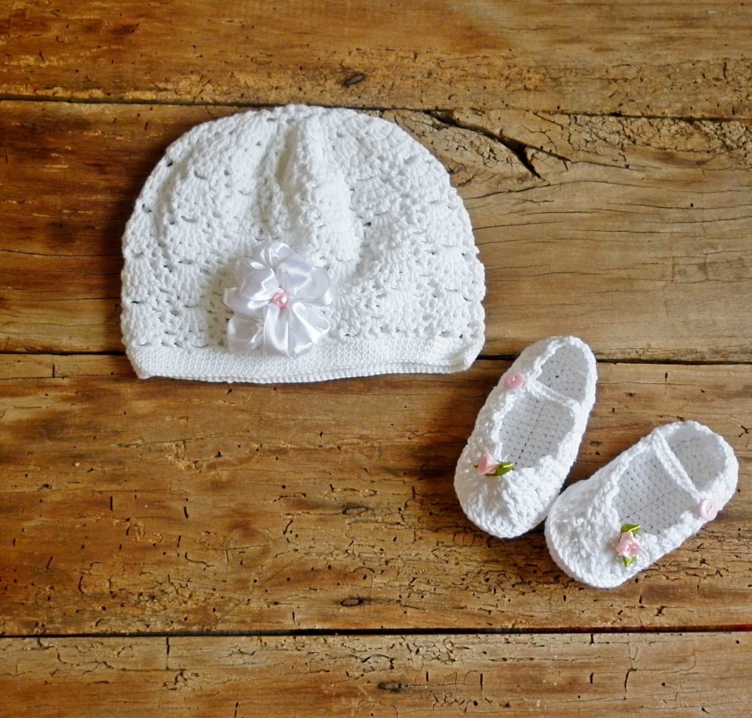 White Baby Girl Set Organic Cotton Baby Clothes Knitted Baby - Etsy