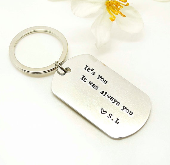 Personalized Keychain Dog Tag Key Chains Custom Keychain - Etsy