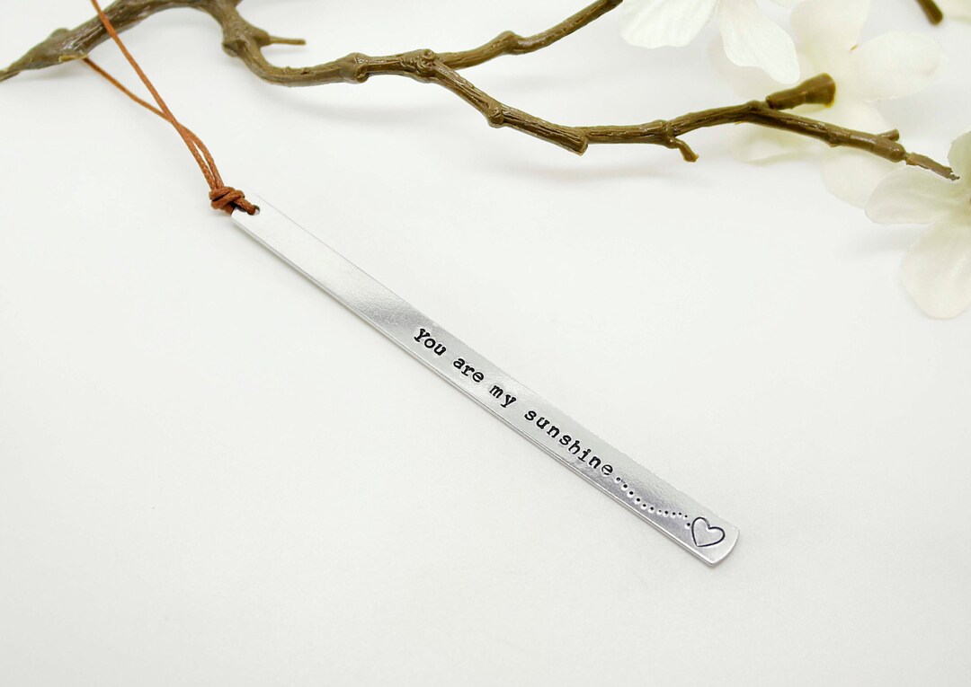 Personalized Book Mark Hand Stamped Book Mark Heart Book Mark Gift for ...