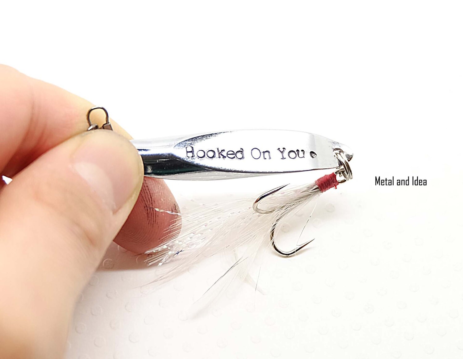 Personalized Fishing Lure Father's Day Gift Hand Stamped - Etsy