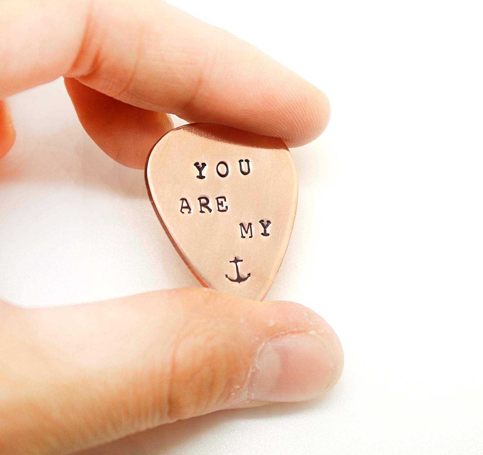 Personalized Guitar Pick Customized Hand Stamped Copper - Etsy