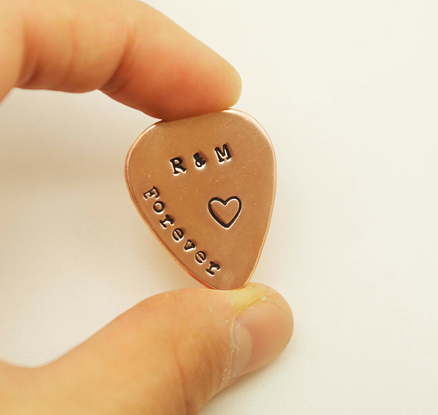 Personalized Guitar Pick Customized Hand Stamped Copper - Etsy