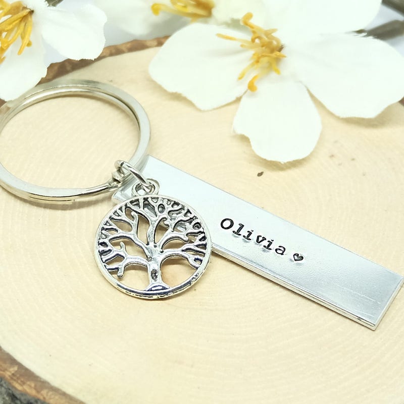 Tree Keychain - Etsy