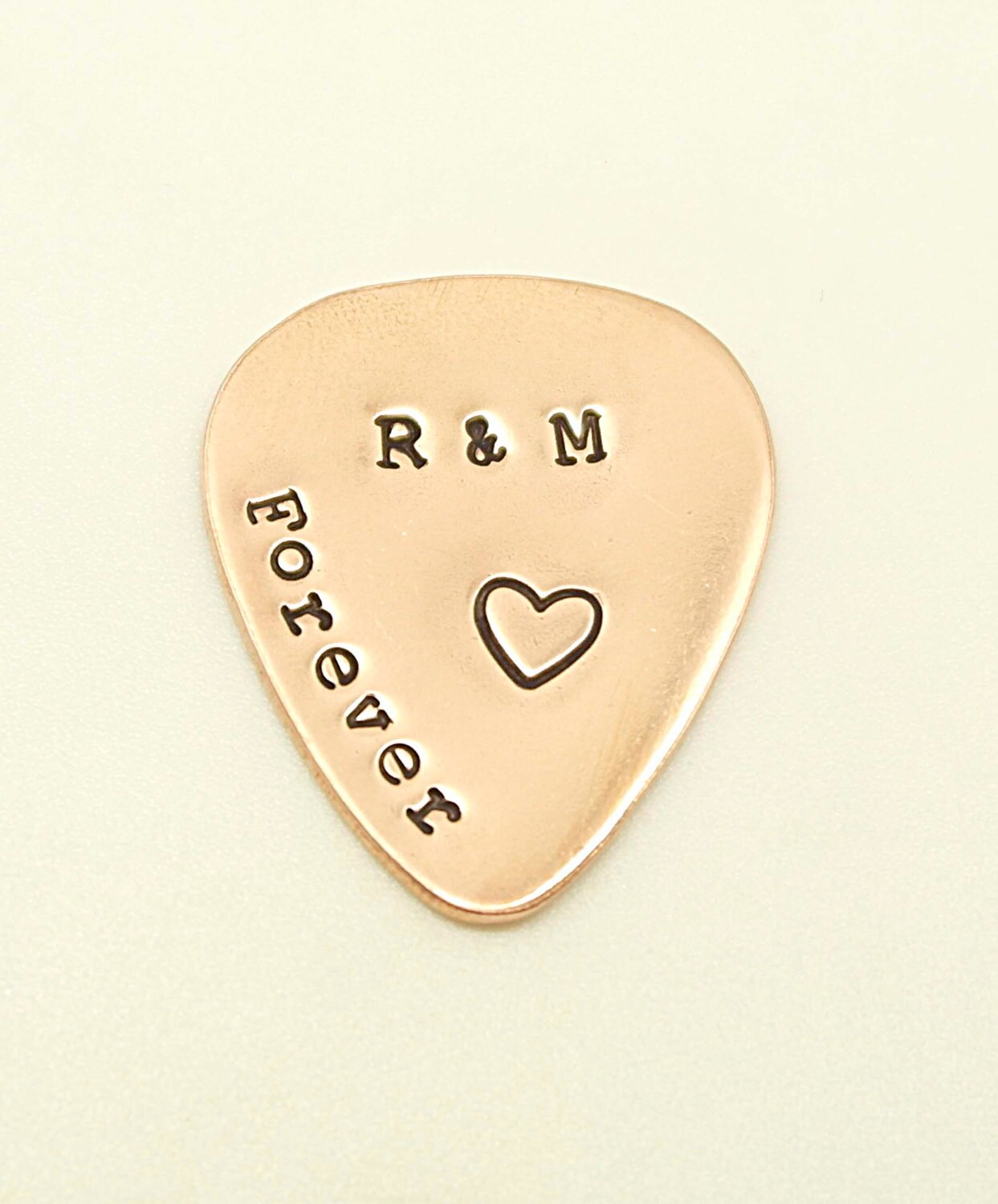 Personalized Guitar Pick Customized Hand Stamped Copper - Etsy