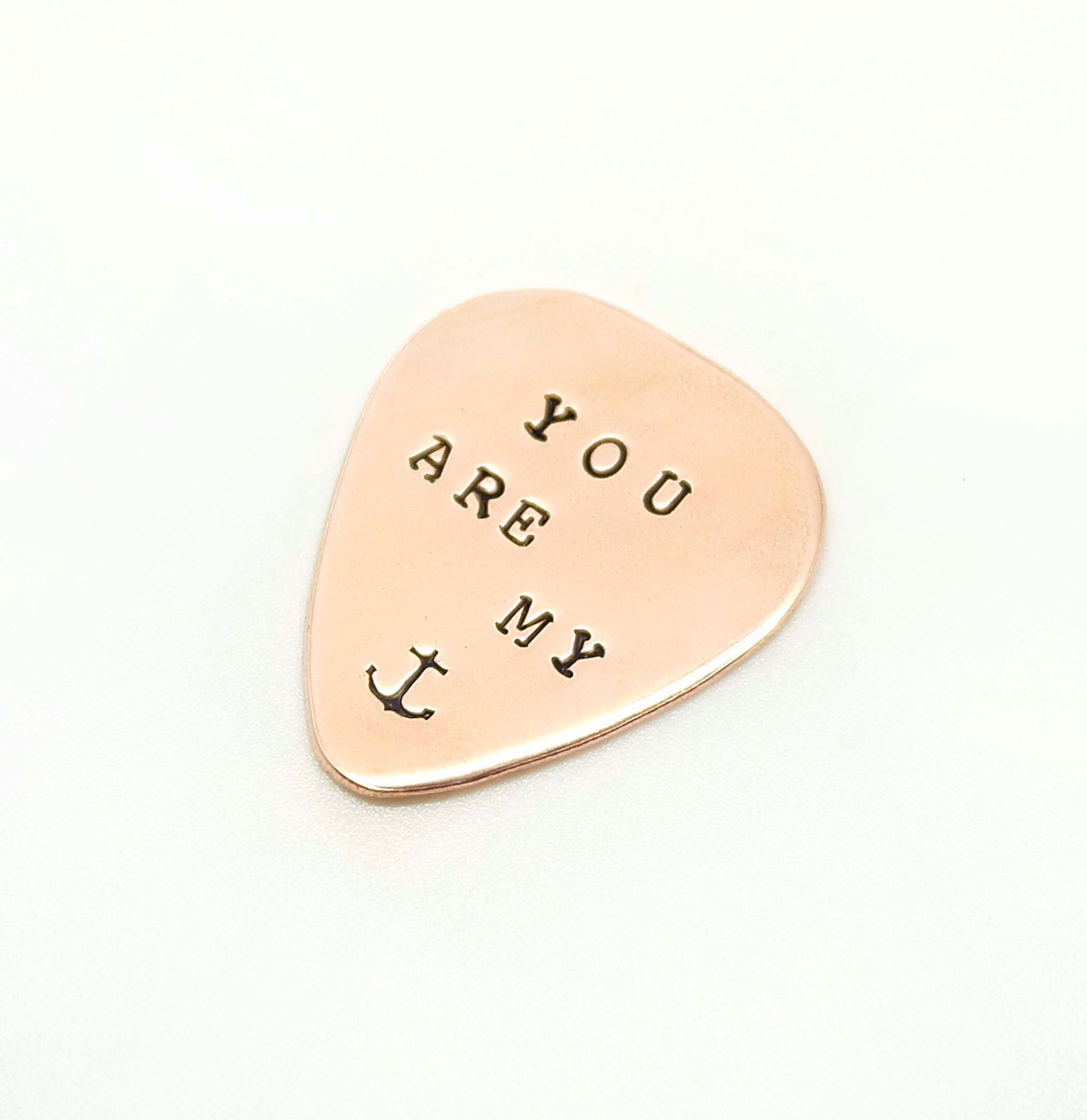 Personalized Guitar Pick Customized Hand Stamped Copper - Etsy