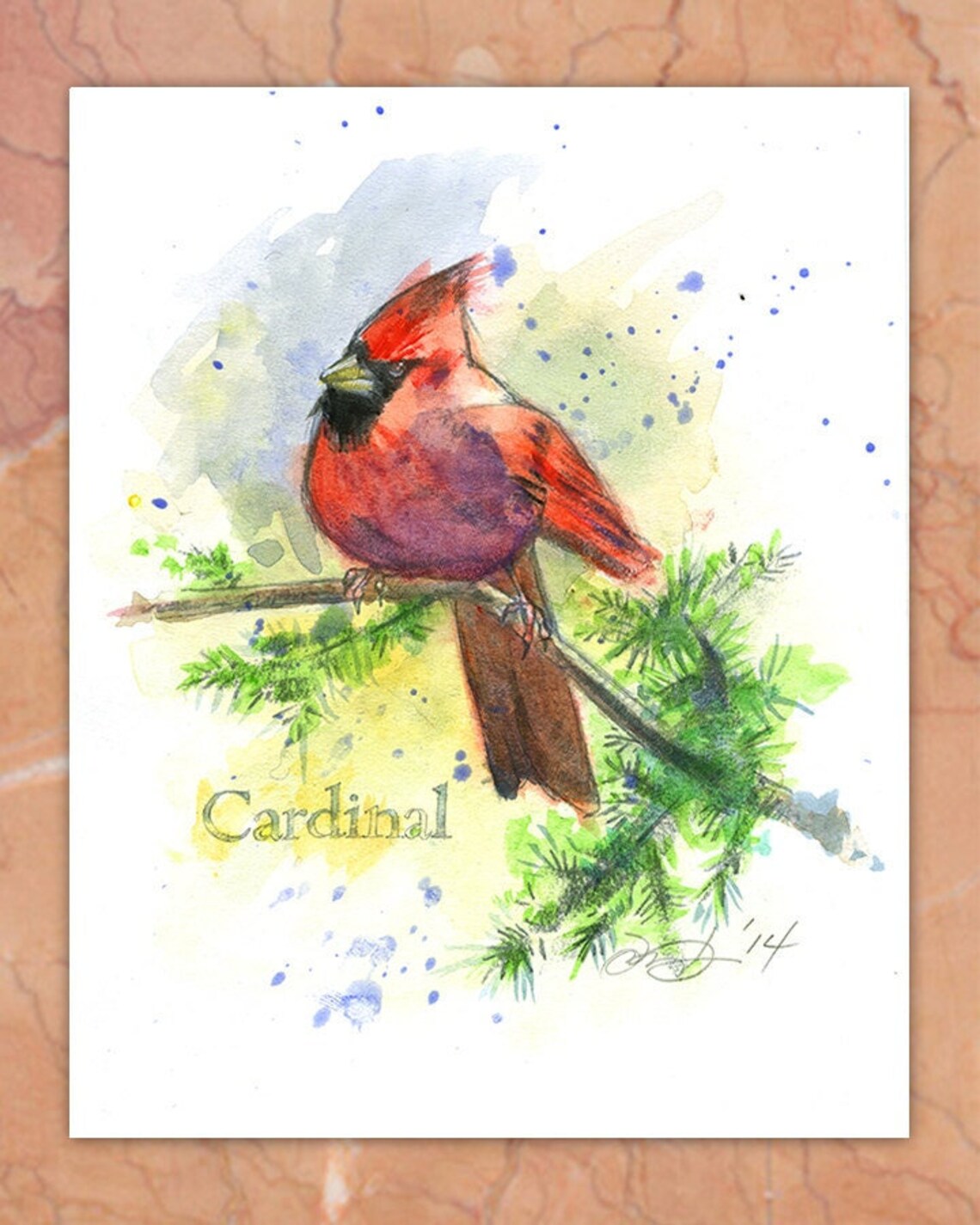 Cardinal Signed Giclee Print - Etsy