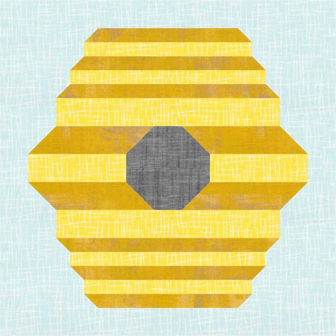 Bee Hive Quilt Block PDF Sewing Pattern Digital - Etsy