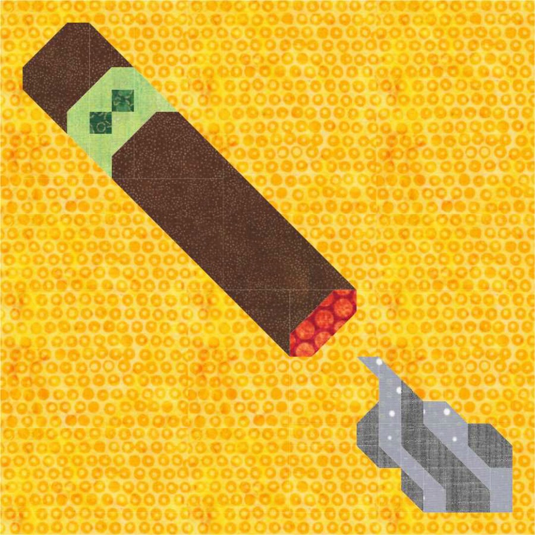 Buy Cigar Quilt Block PDF Sewing Pattern Digital Online in India - Etsy