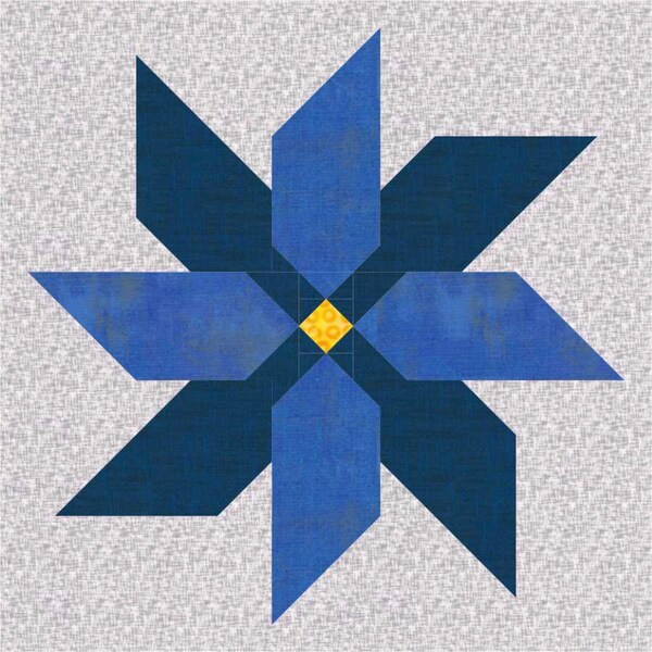 Flower Quilt Block - Etsy