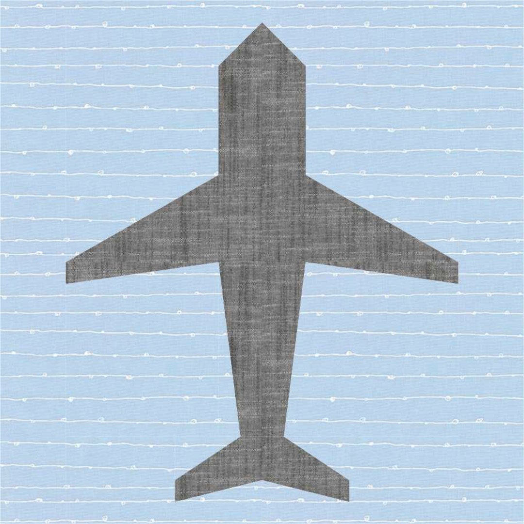 Airplane Quilt Block Pattern PDF Sewing Pattern Digital - Etsy