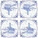BLUE LIGHTHOUSE TILE - Decoupage Paper Napkins, Nautical Napkins ...