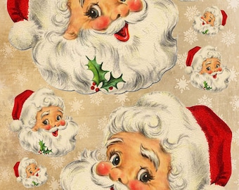 Santa With Gift A3 Rice Paper Paper for Decoupage AB Studios Christmas ...