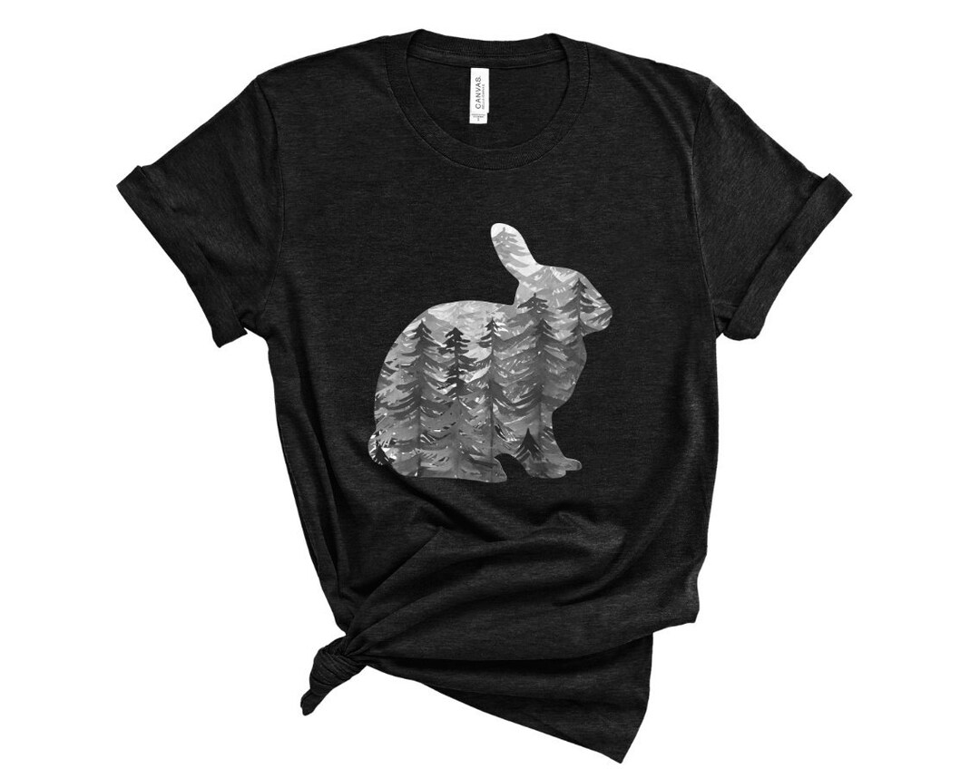 Rabbit T-shirt Unisex T-shirt Gift for Her Bunny T-shirt - Etsy