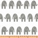 Elephant Valance Gray & White. Choose Your Width (28"-52") - Etsy