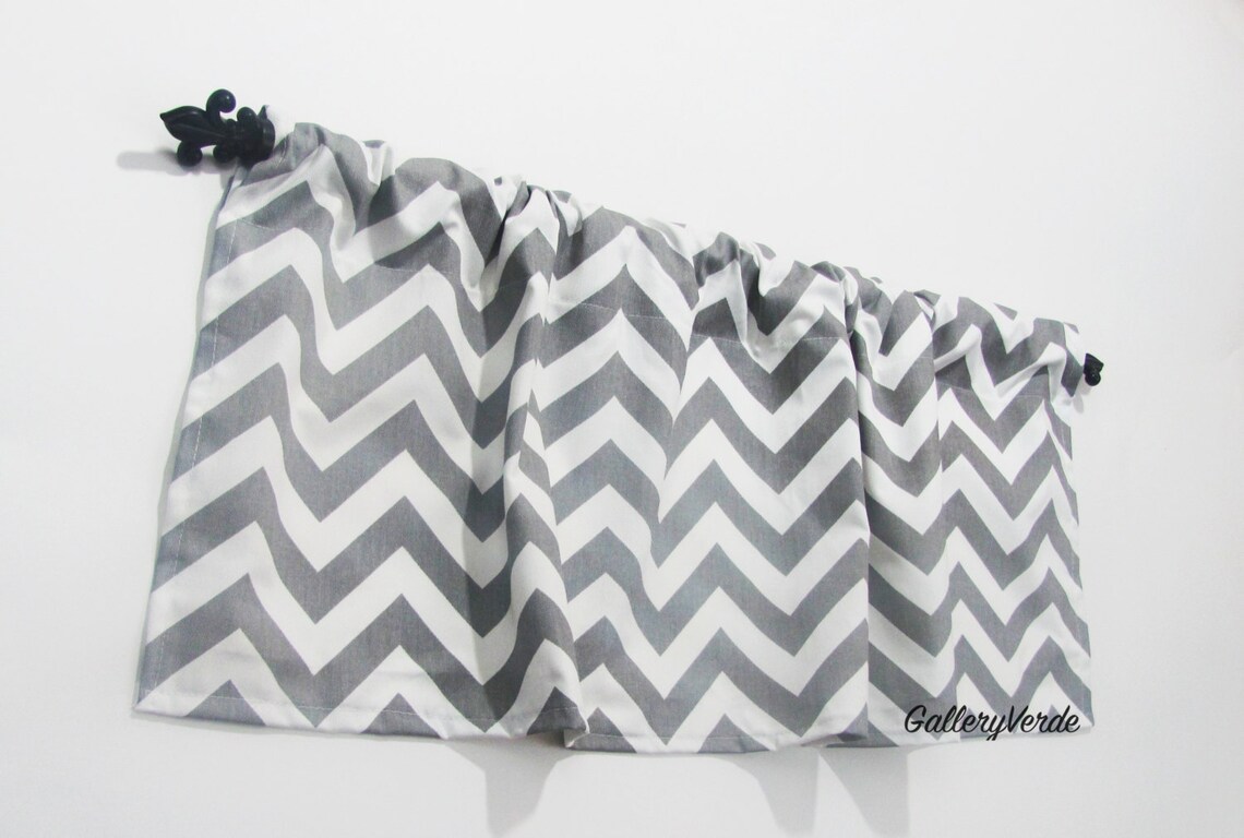 Gray Valance. Gray Chevron Valance. Gray Zigzag Valance. Gray and White ...