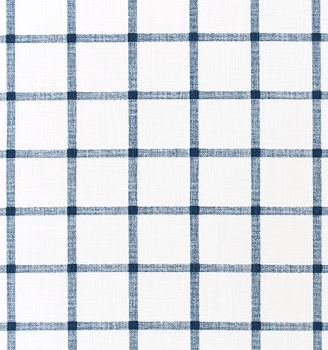 Blue Window Pane Window Valance.blue & Cream. Custom Sizes (28"w - 52 ...