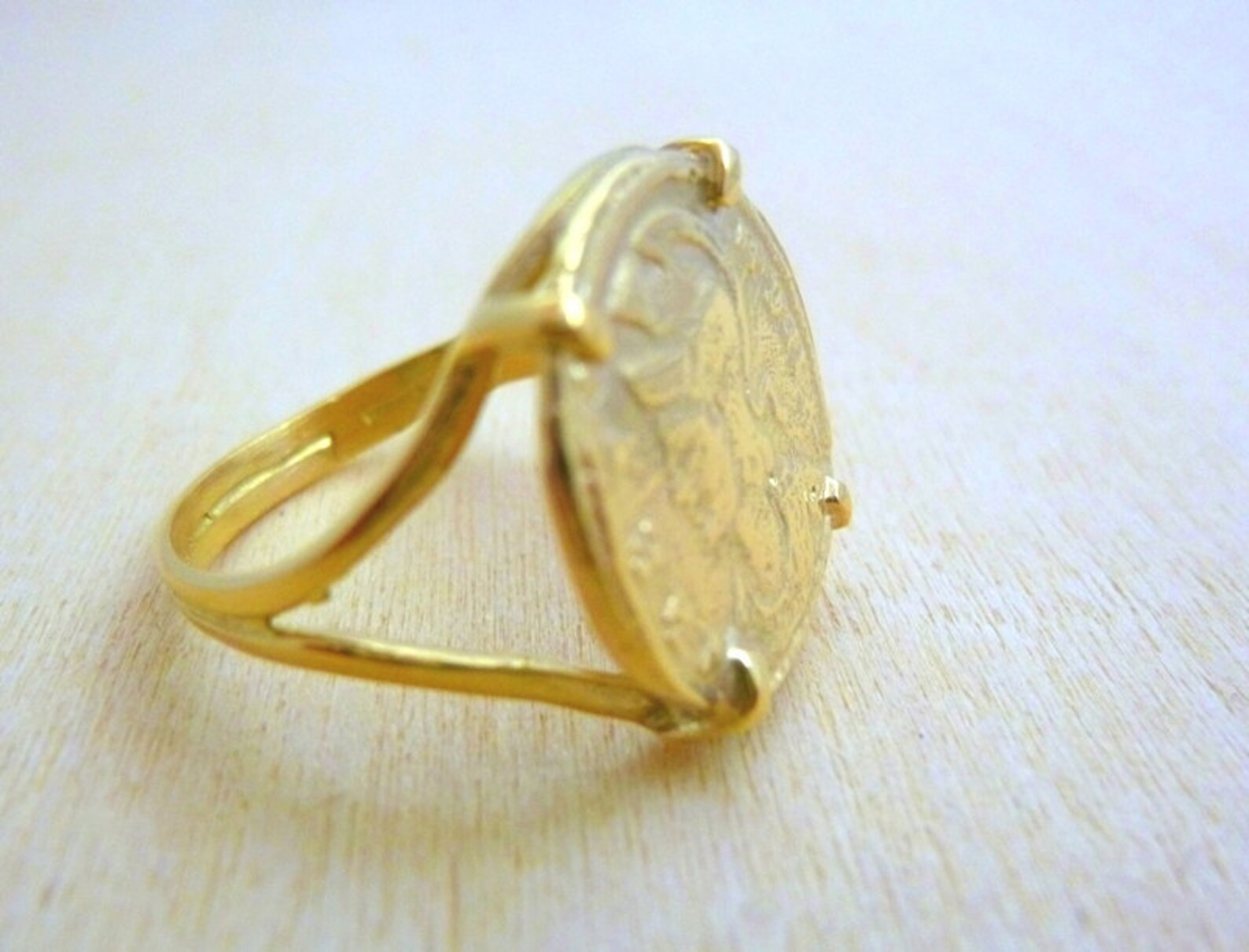 Coin Ring 14k Gold Filled ring ancient roman coin ring gold | Etsy