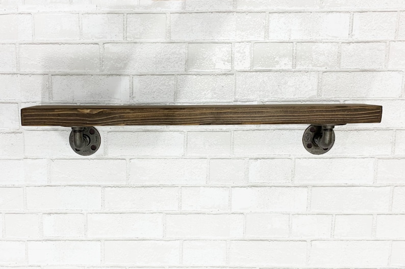 Angled Pipe Brackets only No Shelf is Included Farmhouse - Etsy