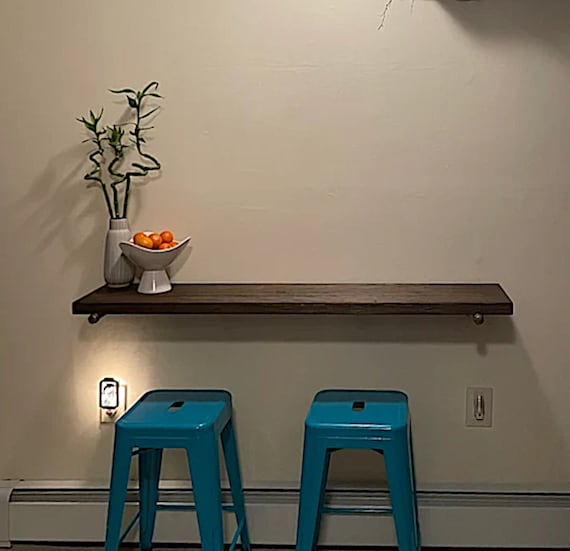 Wall mounted side table store