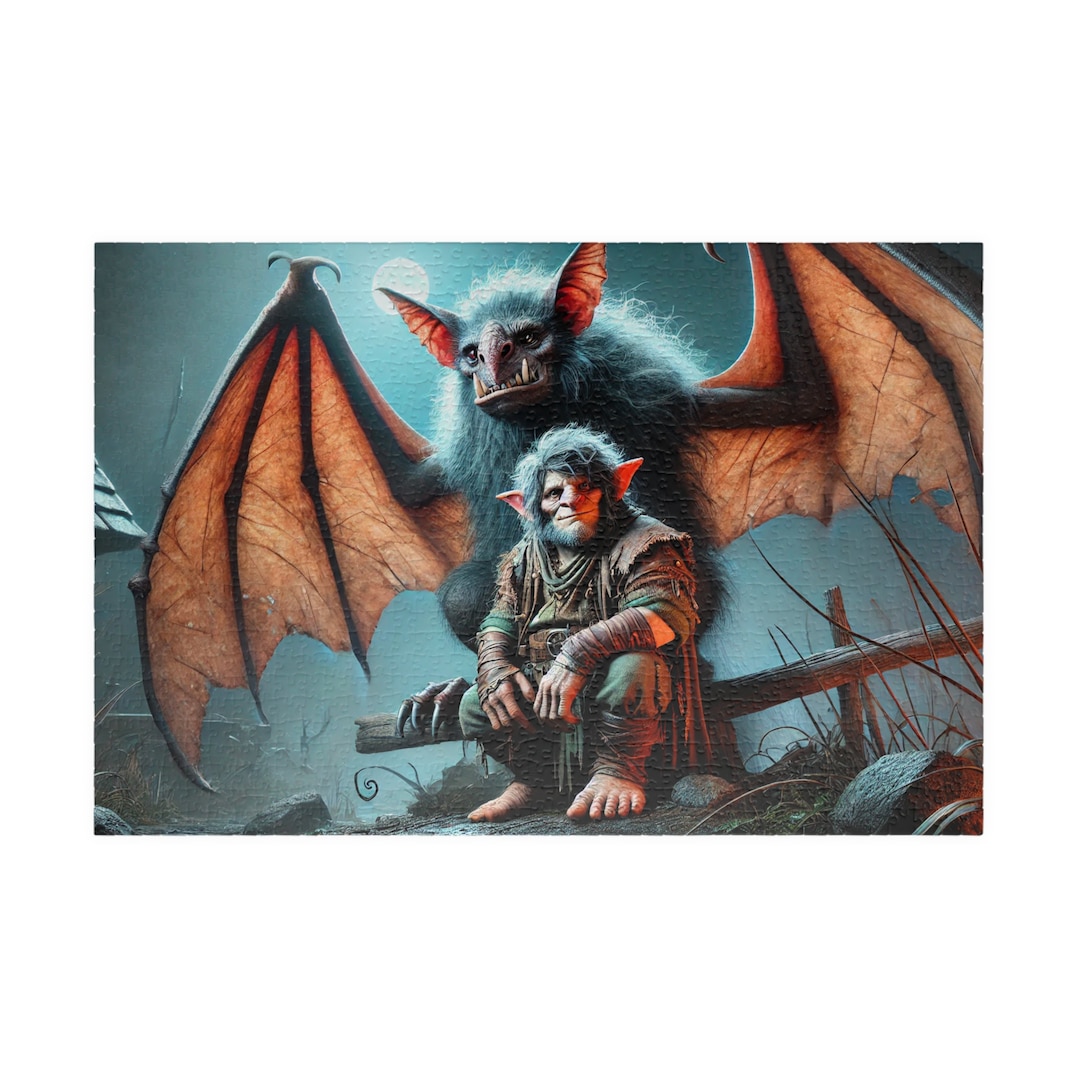 THE NEVERENDING STORY 7 the Night Hob and His Bat 1014 Pieces 28.5x19in ...