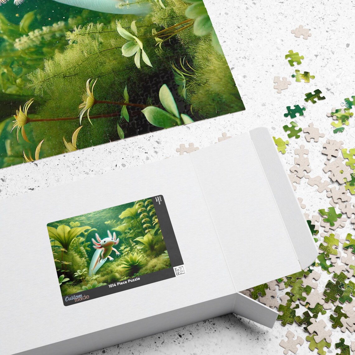 NATURE'S LITTLEST WONDERS Baby Axolotl Swimming Among Water Plants ...