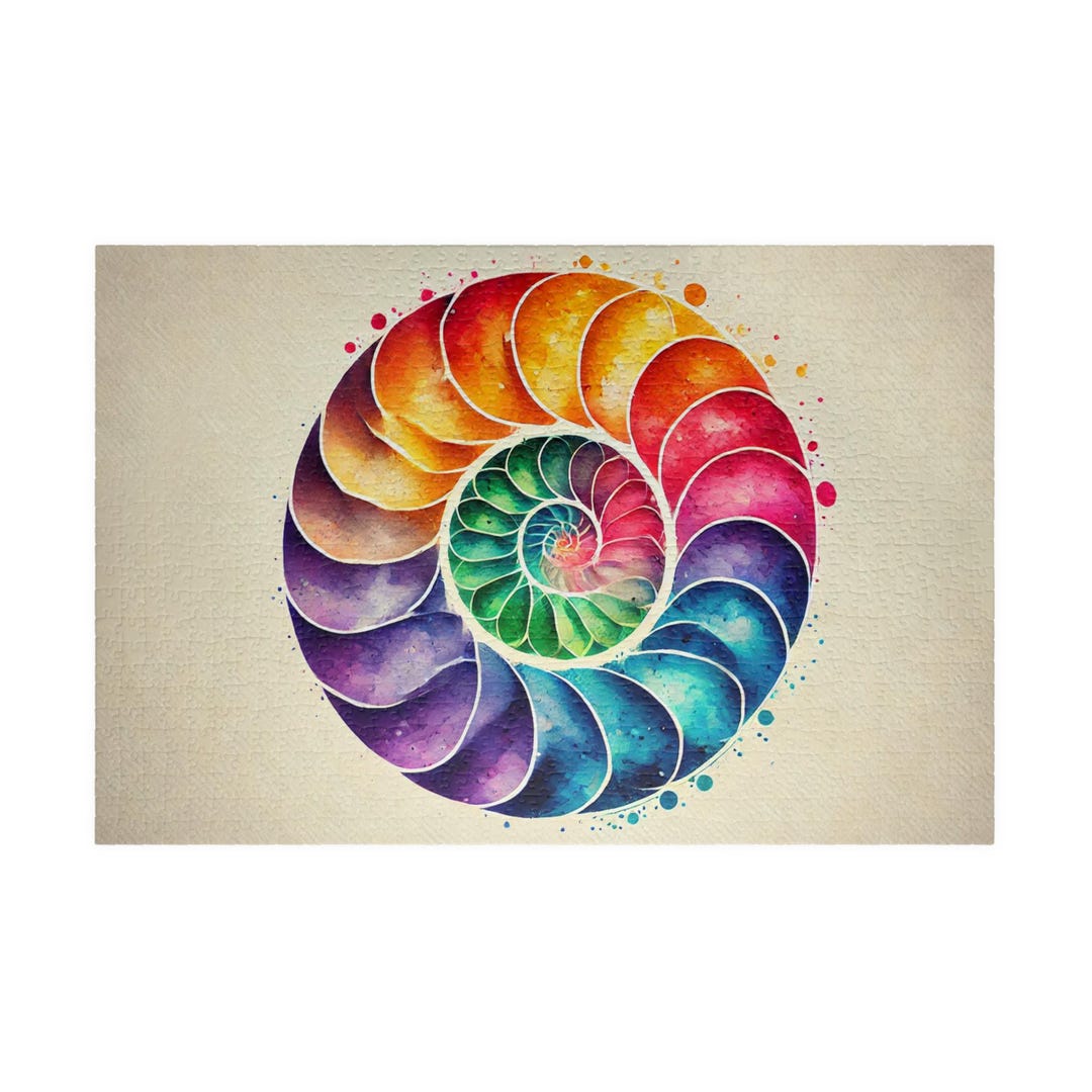 FIBONACCI SPIRAL Jigsaw Puzzle- 110 252 520 1014 Piece Options 15 - Etsy