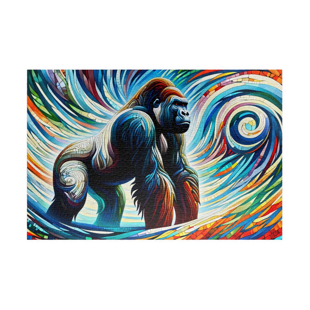 MOSAIC SERIES- GORILLA 3 Jigsaw Puzzle- 110 252 520 1014 Piece Options ...