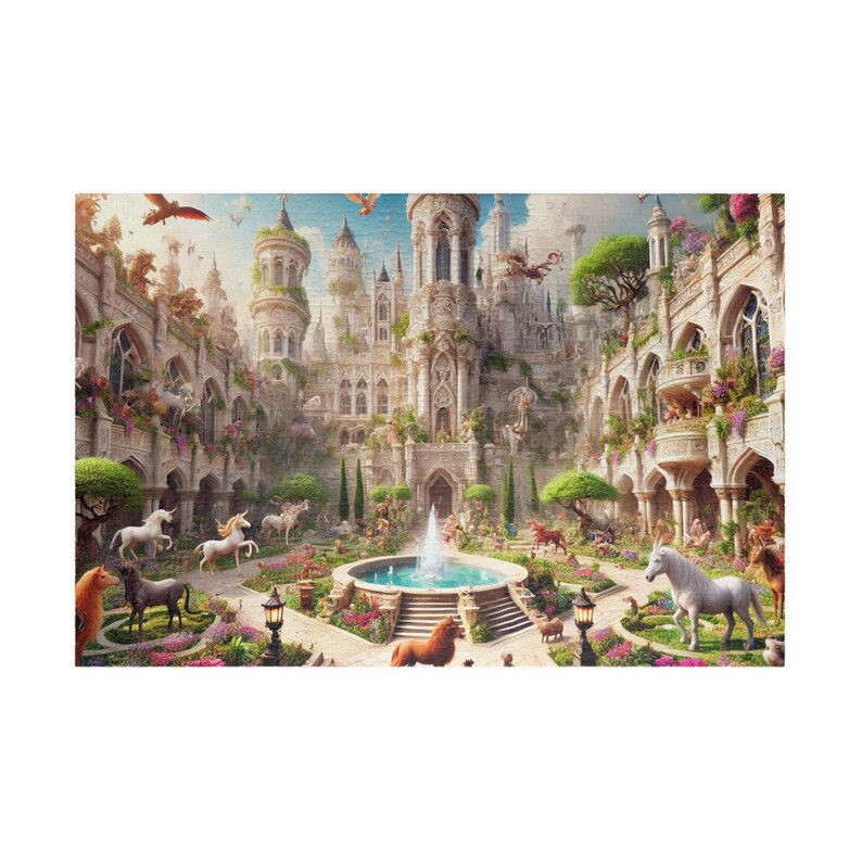 THE NEVERENDING STORY 37 the Ivory Tower Courtyard Jigsaw Puzzle- 110 ...