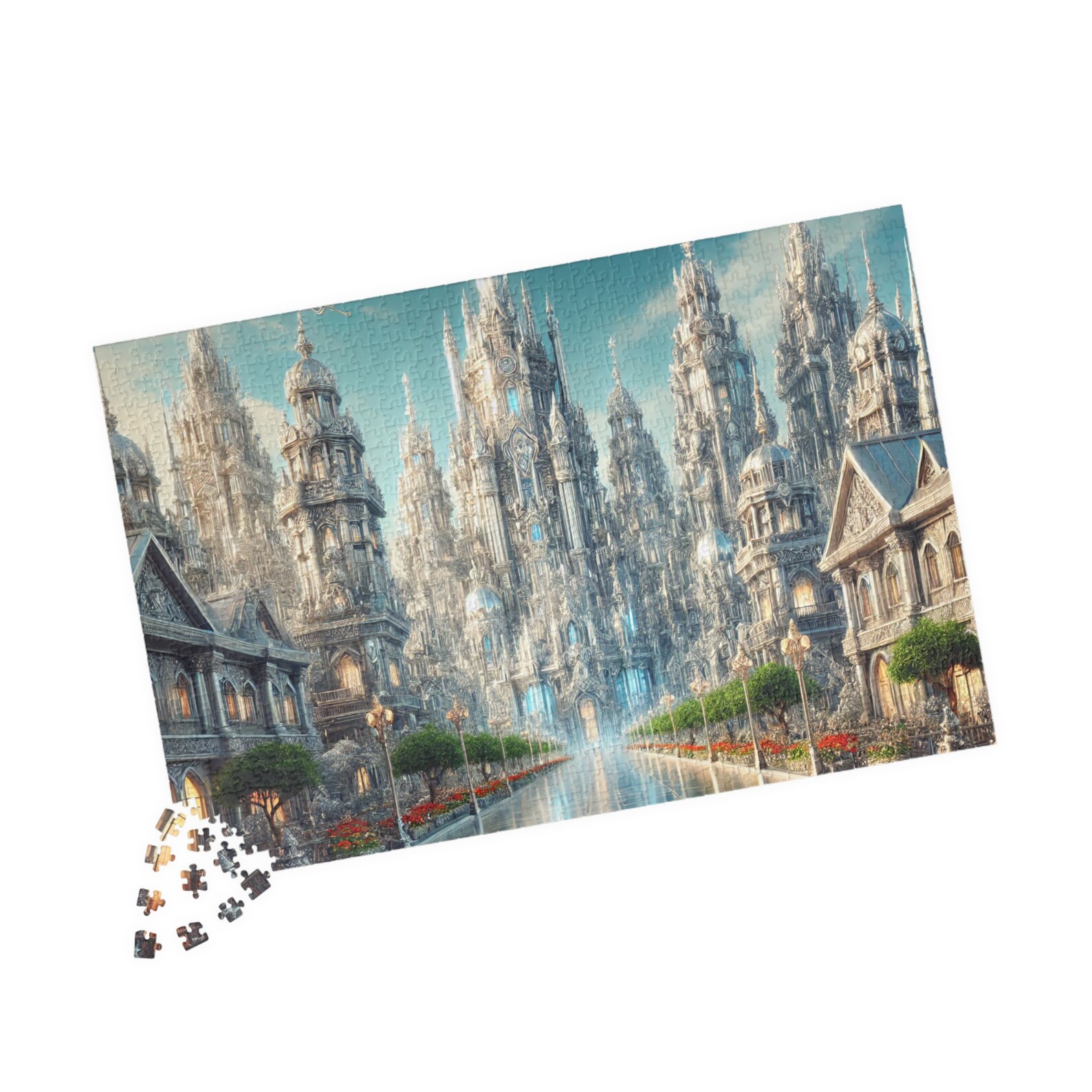 THE NEVERENDING STORY 34 the Silver City of Amarganth Jigsaw Puzzle ...