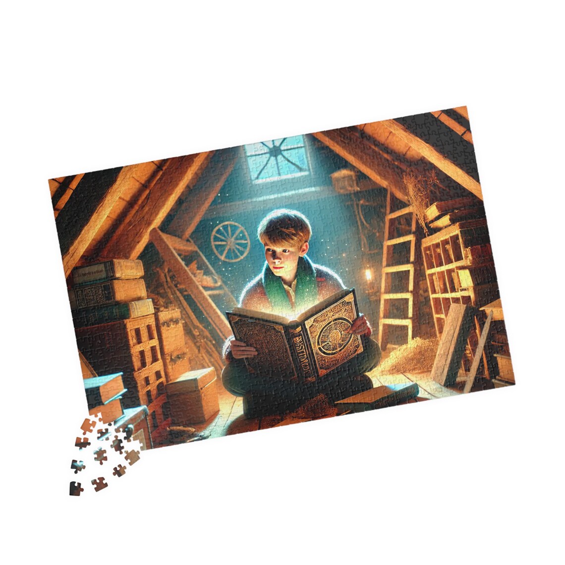 THE NEVERENDING STORY 1 Bastian Reading the Magical Book Jigsaw Puzzle ...