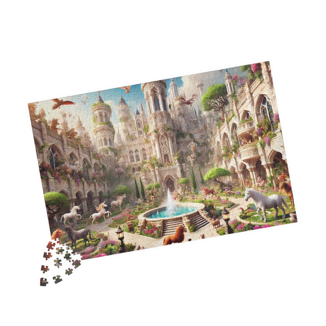 THE NEVERENDING STORY 37 the Ivory Tower Courtyard Jigsaw Puzzle- 110 ...