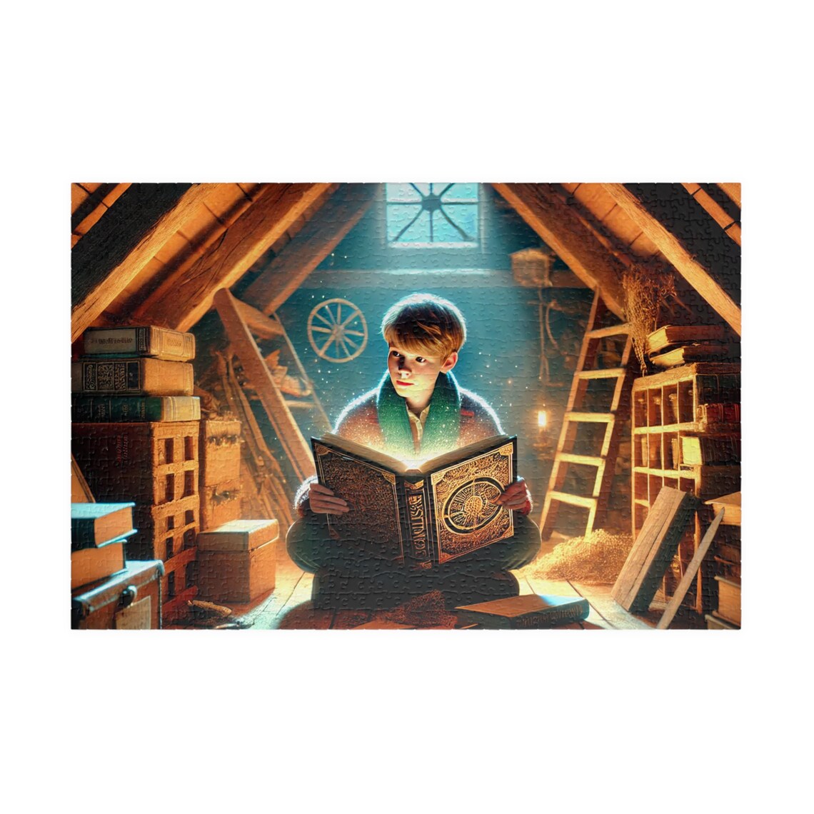 THE NEVERENDING STORY 1 Bastian Reading the Magical Book Jigsaw Puzzle ...