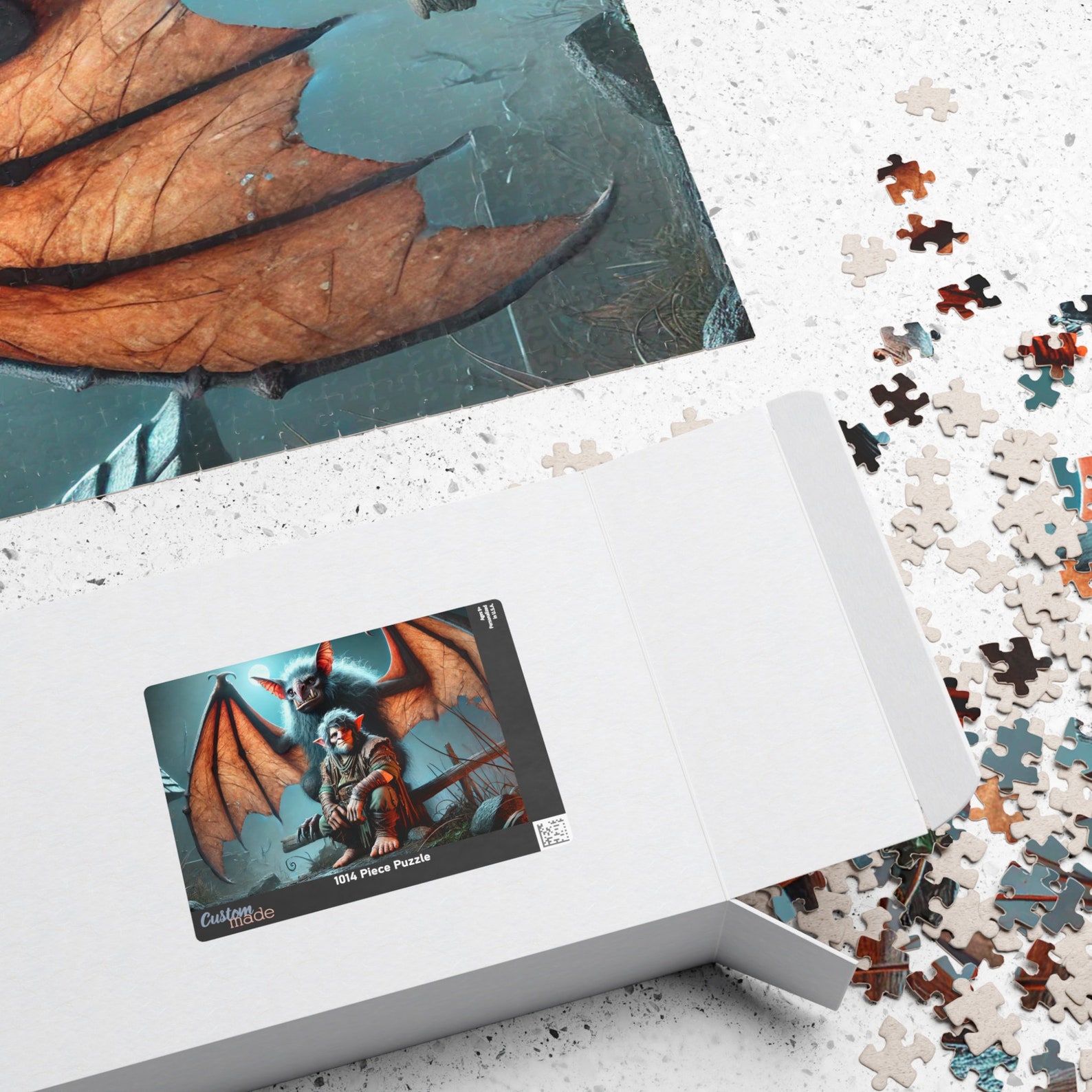 THE NEVERENDING STORY 7 the Night Hob and His Bat 1014 Pieces 28.5x19in ...