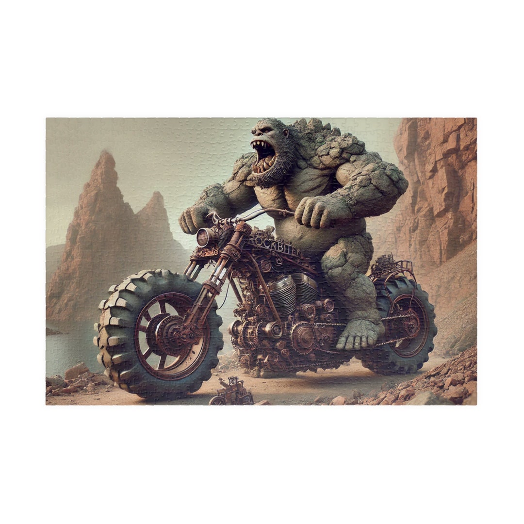 THE NEVERENDING STORY 9 Rockbiter and His Rock-eating Bike Jigsaw ...