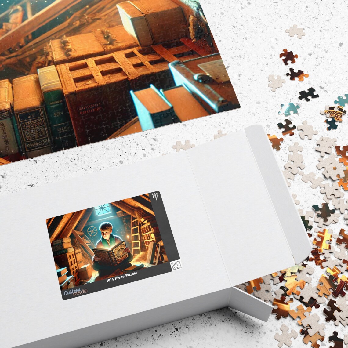 THE NEVERENDING STORY 1 Bastian Reading the Magical Book Jigsaw Puzzle ...