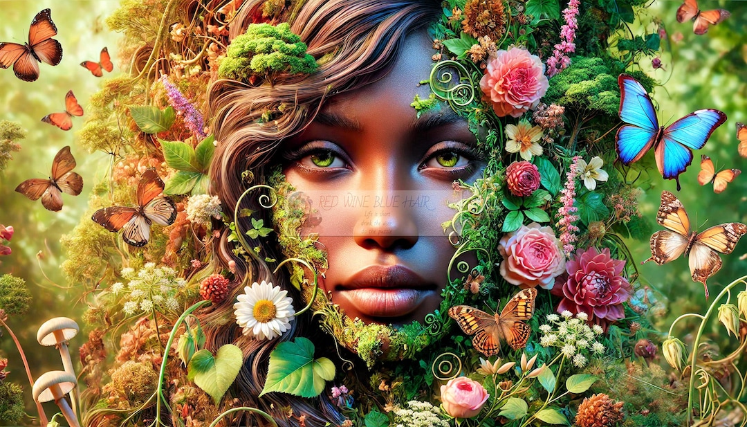 MOTHER EARTH Faces of Gaia Instant Download Wall Art and Frametv 16:9 ...