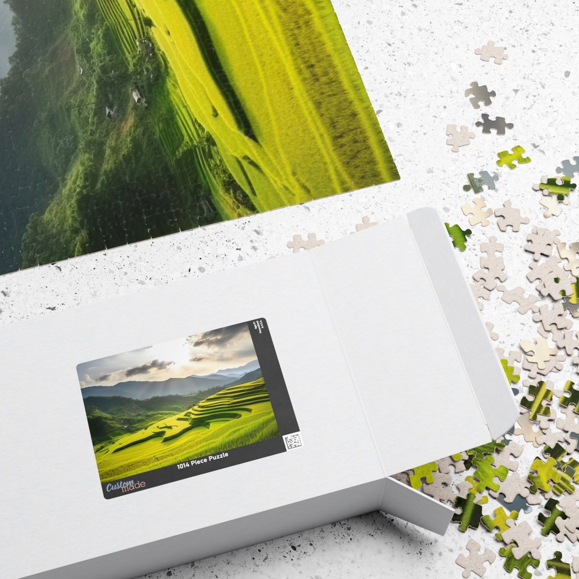 THAILAND RICE FIELDS Jigsaw Puzzle- 110 252 520 1014 Piece Options - Etsy