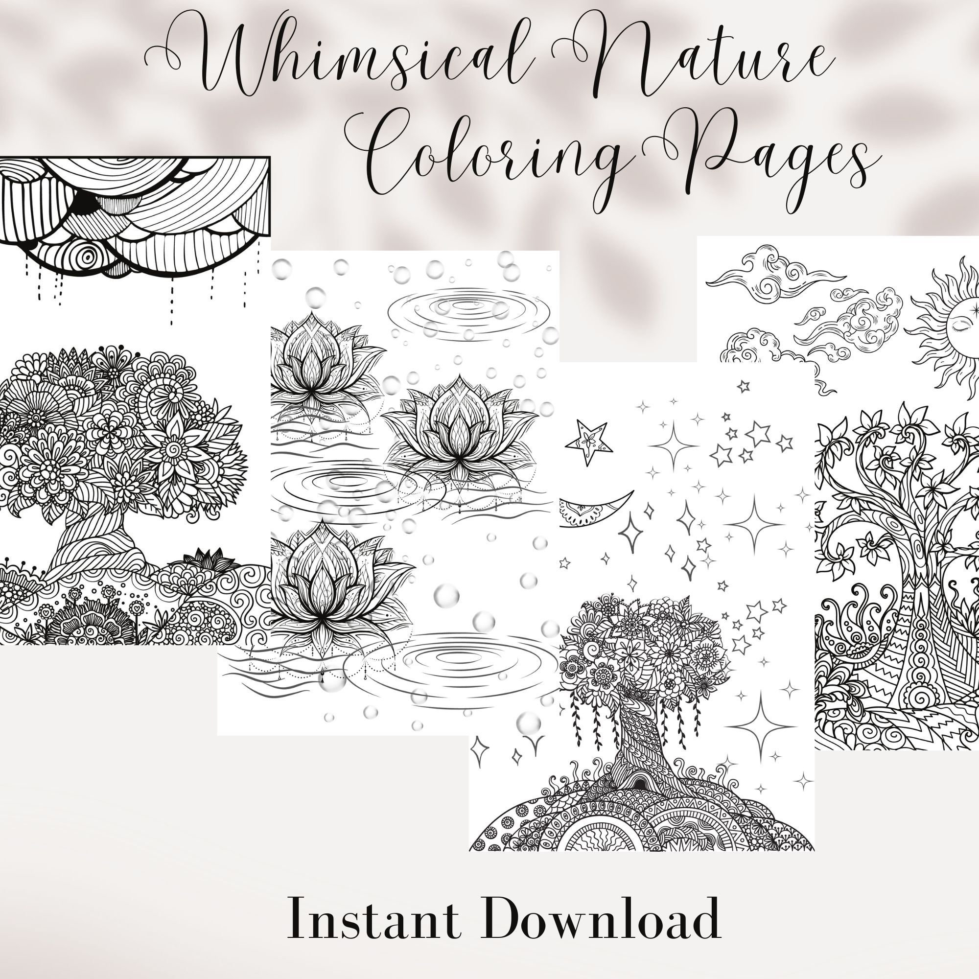 Complex Coloring Pages Nature
