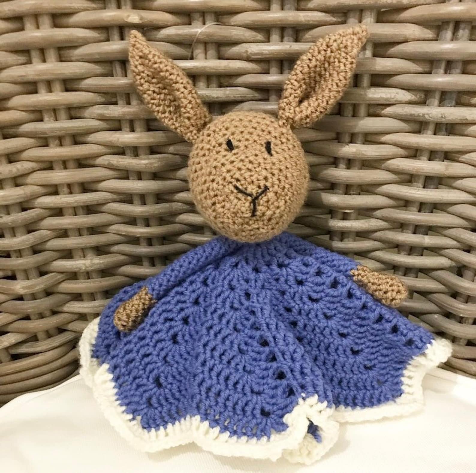 Handmade Crochet Peter Rabbit Influenced Lovey/comforter Baby - Etsy