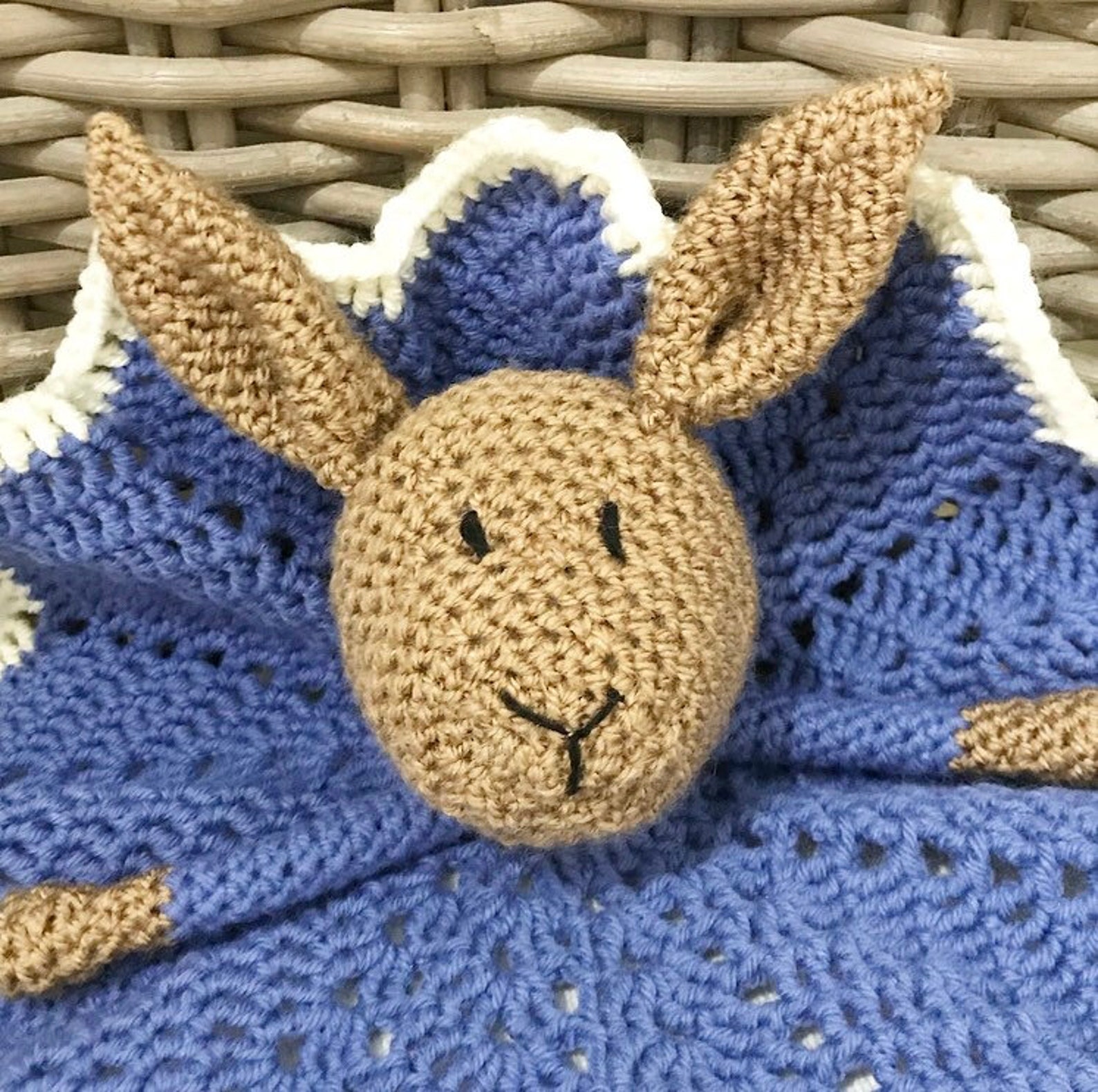 Handmade Crochet Peter Rabbit Influenced Lovey/comforter Baby - Etsy