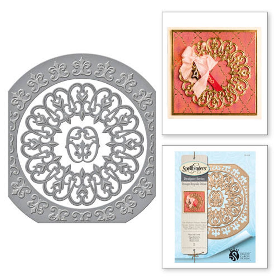 Spellbinders Nestabilities Fleur De Circle Etched Dies From | Etsy